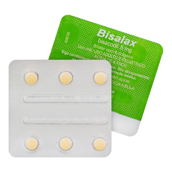 BISALAX 5MG COM 6 DRÁGEAS - Drogaria Catarinense