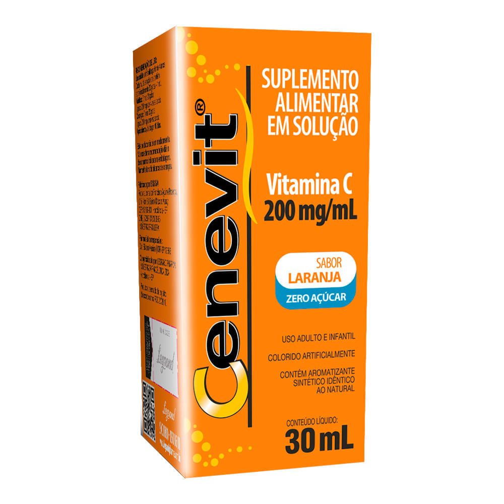 Cenevit 30ml Gotas 200mg/ml Sem Acucar - Drogaria Catarinense