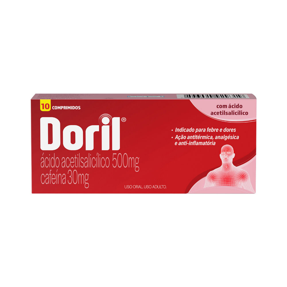 Doril Com 10 Comprimidos 500+30mg - Drogaria Catarinense