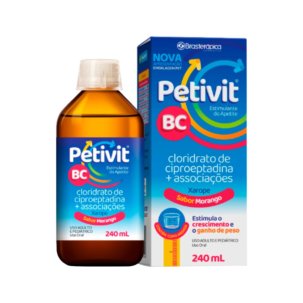Petivit Bc 240ml Xarope Morango - Drogaria Catarinense