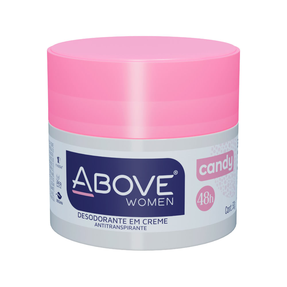 DESODORANTE ABOVE FEMININO 50GR CREME CANDY - Drogaria Catarinense