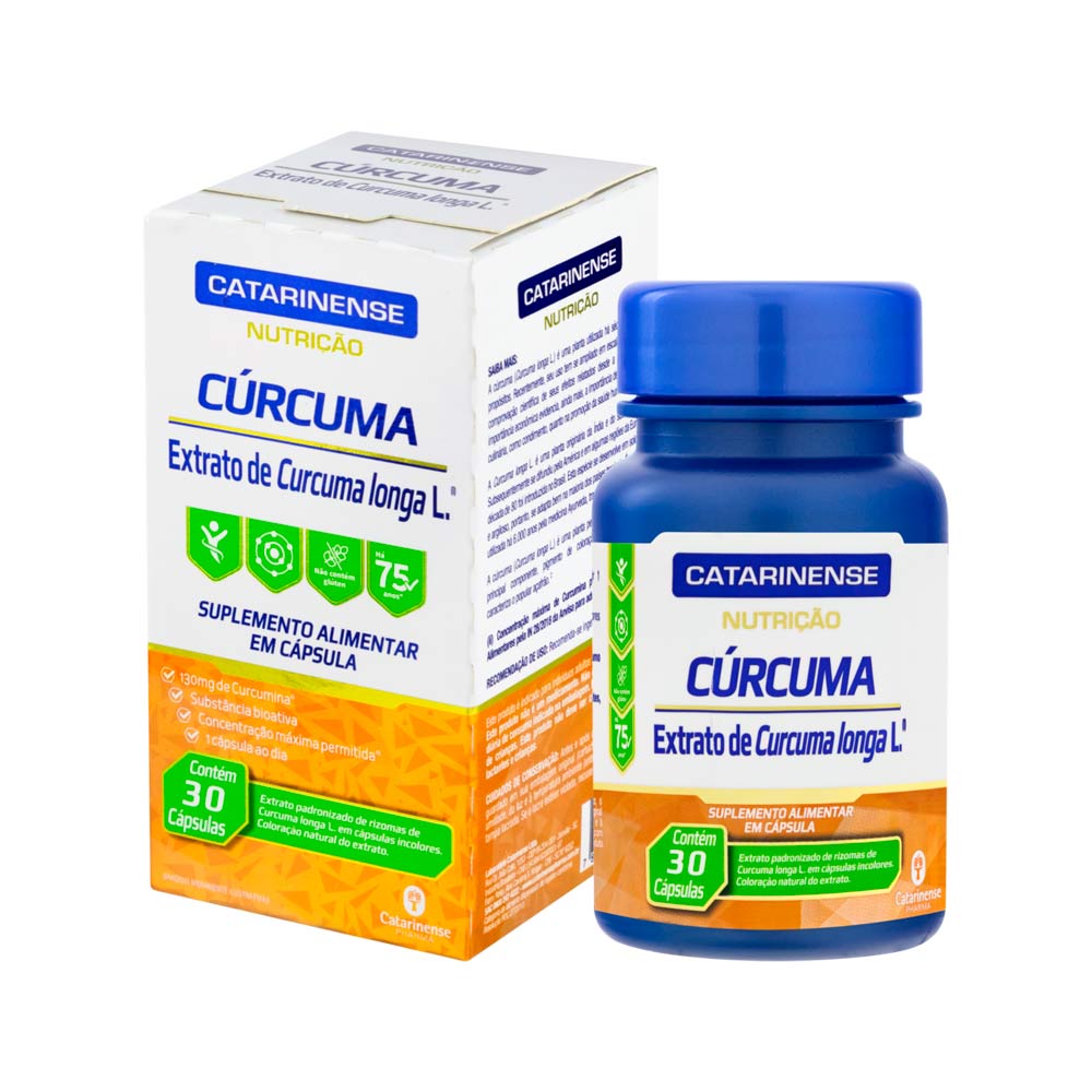CURCUMA CATARINENSE COM 30 CAPSULAS - Drogaria Catarinense