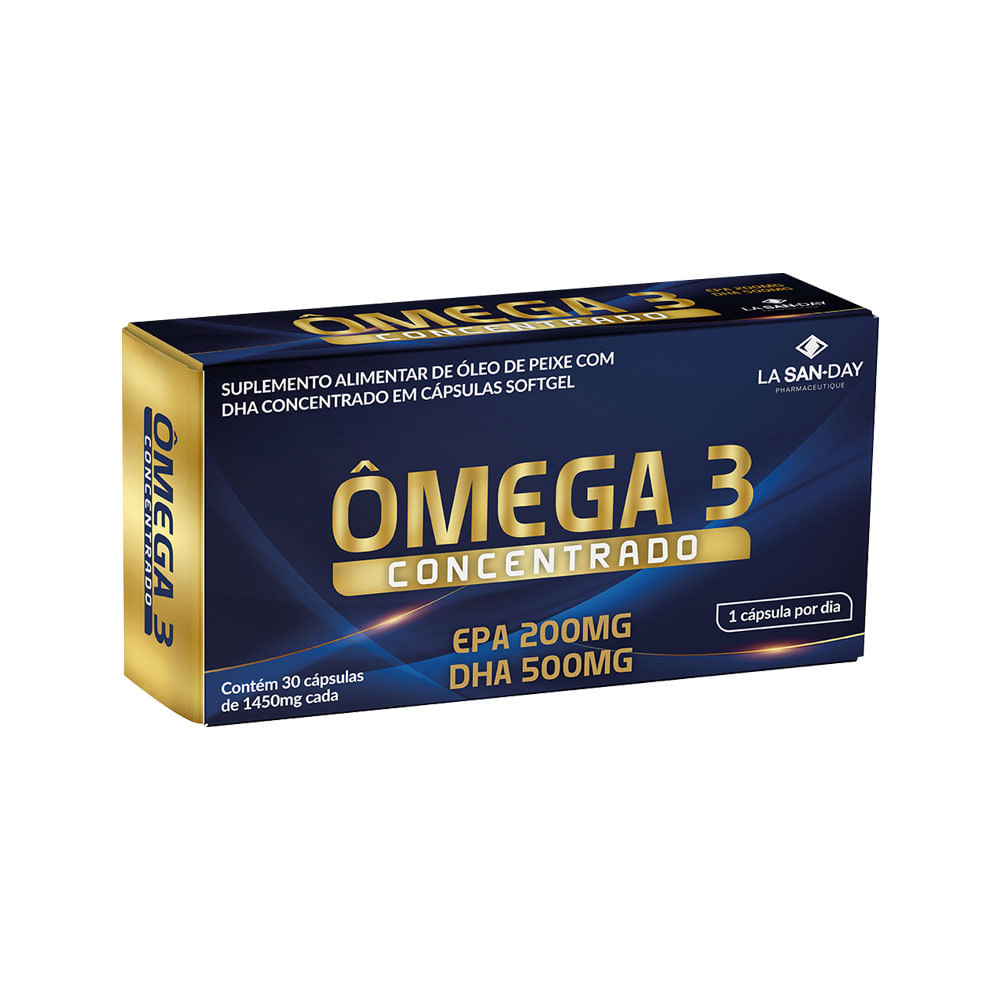 OMEGA 3 CONCENTRADO LASANDAY COM 30 CAPSULAS - Drogaria Catarinense