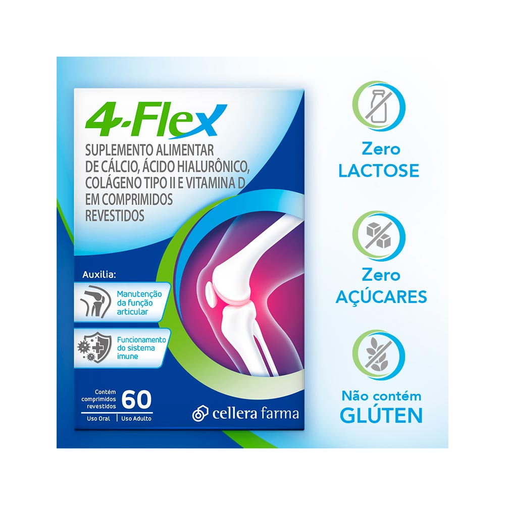 Suplemento Alimentar 4-flex Com 60 Comprimidos Revestidos - Drogaria ...