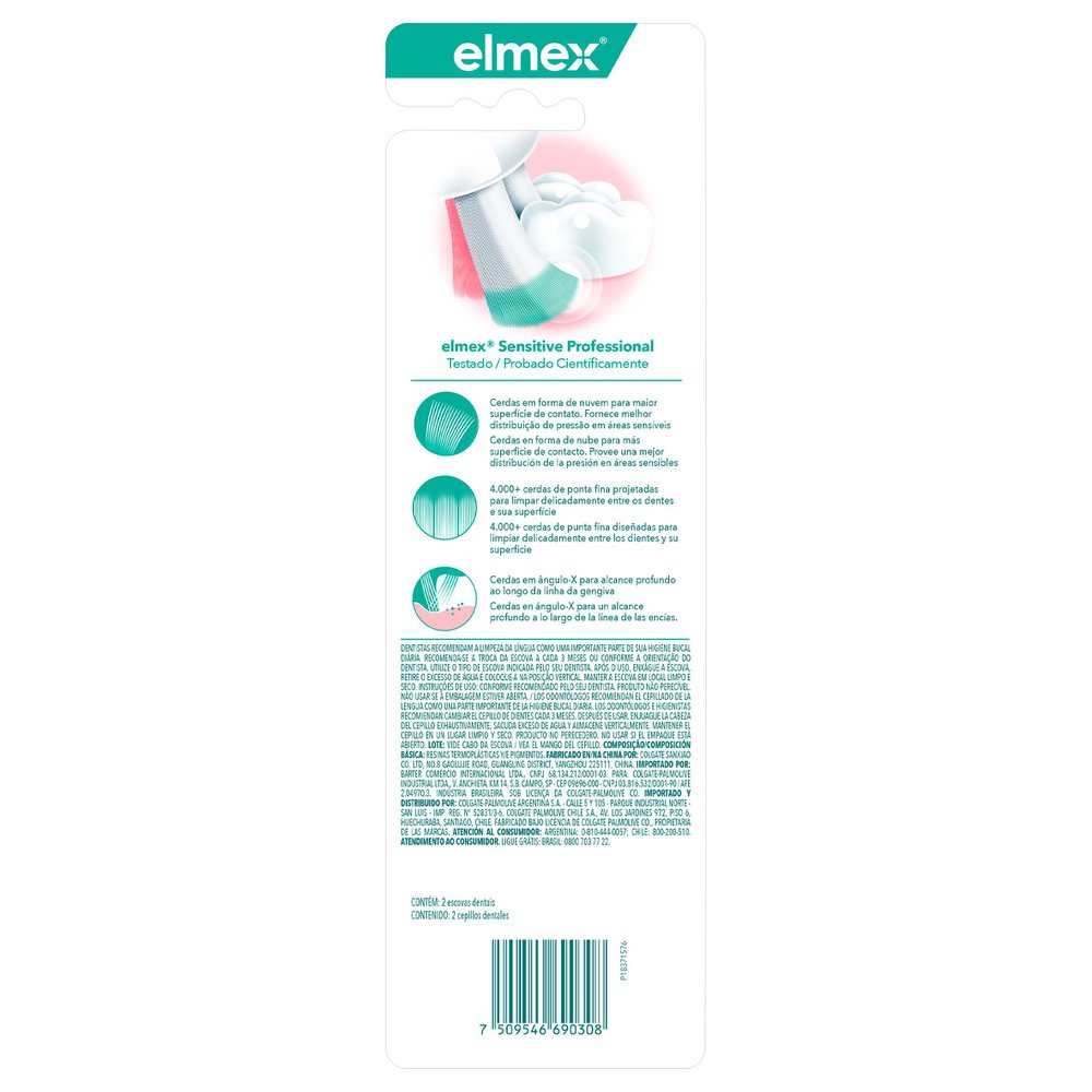 ESCOVA DE DENTE COLGATE ELMEX SENSITIVE PROFESSIONAL ULTRA MACIA 2 ...