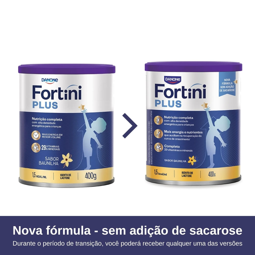 FORMULA INFANTIL FORTINI PLUS BAUNILHA 400G - Drogaria Catarinense