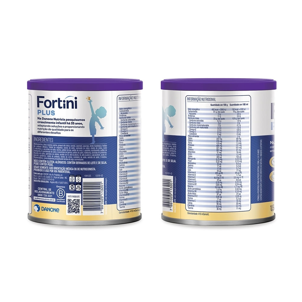 FORMULA INFANTIL FORTINI PLUS BAUNILHA 400G - Drogaria Catarinense