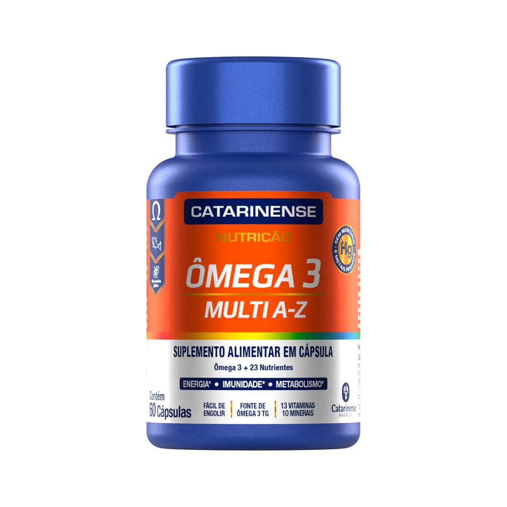 OMEGA 3 MULTI A-Z CATARINENSE COM 60 CAPSULAS - Drogaria Catarinense