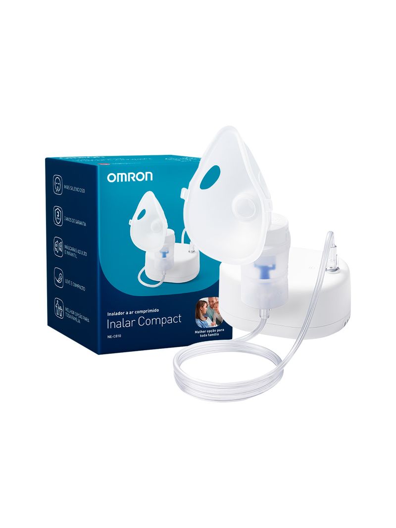 NEBULIZADOR OMRON INALAR COMPACT NE-C810 - Drogaria Catarinense